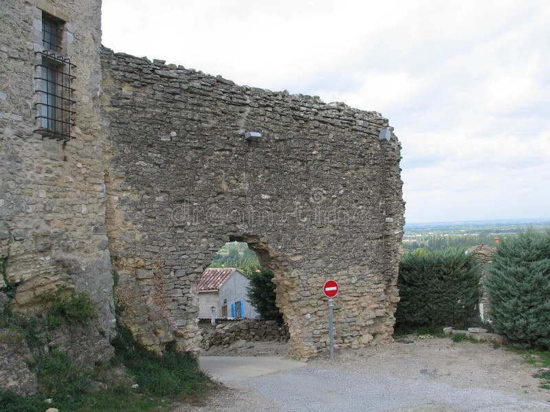 Ruins of the Beautiful Castle Stock Photo - Image of round, stone: 46508048