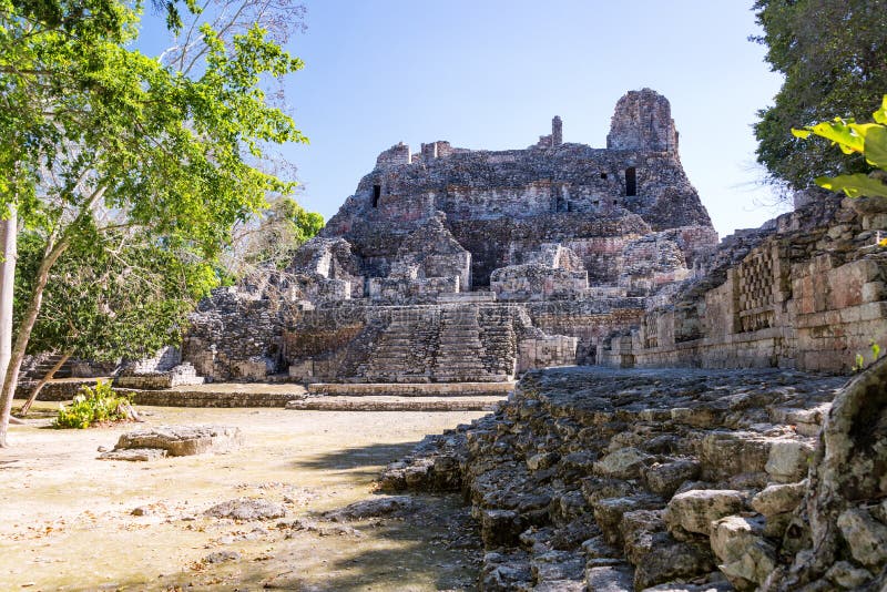 646 Ancient Becan Maya Temple Stock Photos - Free & Royalty-Free Stock ...