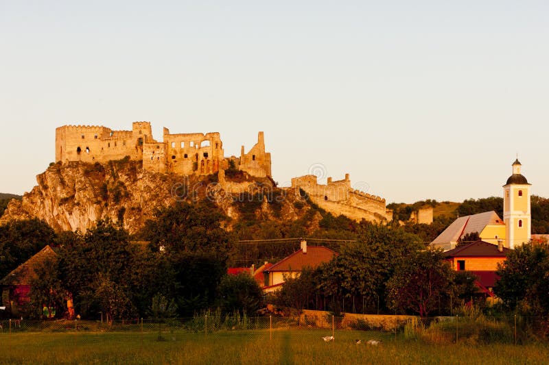 Ruins of Beckov Castle, Slovakia Stock Photo - Image of outdoors ...