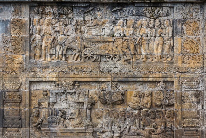 Ruins of the Borobudur Temple Complex, Java Island Stock Photo - Image ...