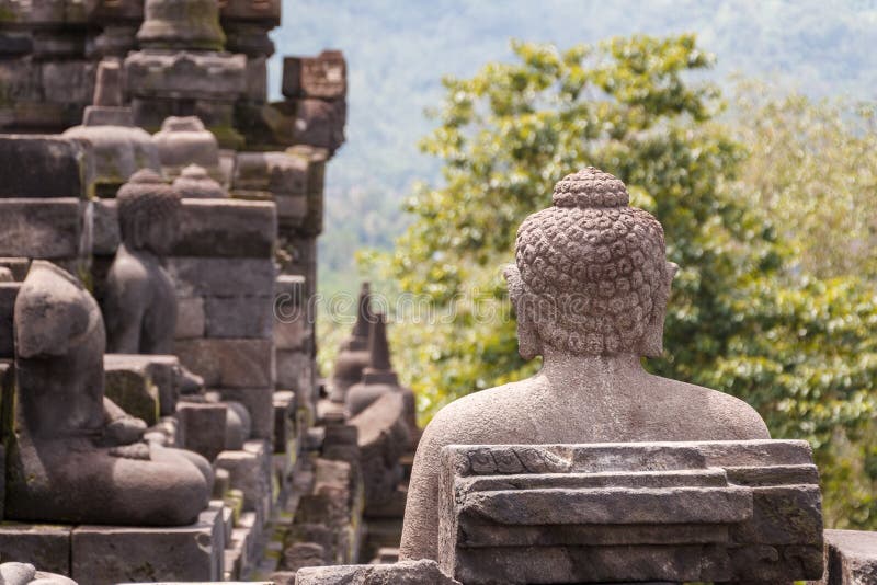 Ruins of the Borobudur Temple Complex, Java Island Stock Image - Image ...