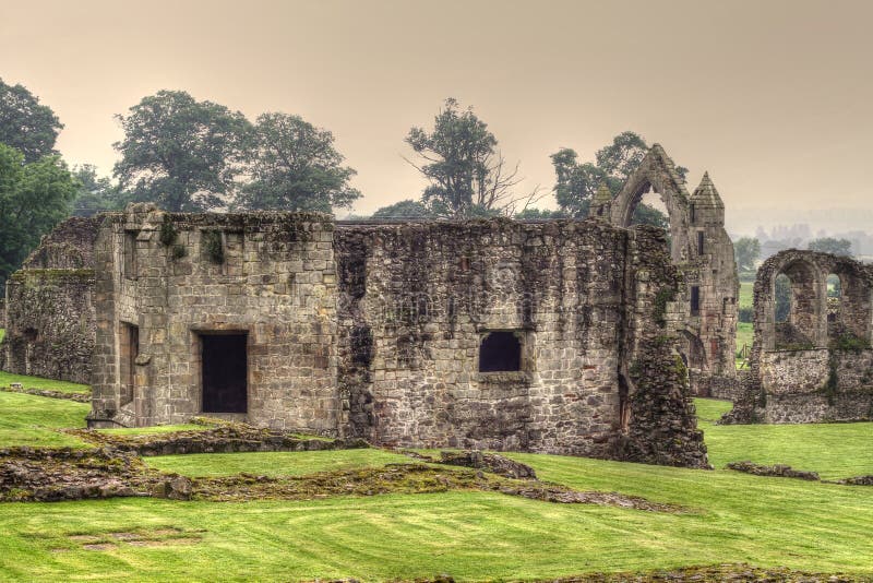 Medieval abbey interior B stock photo. Image of solid - 34039638