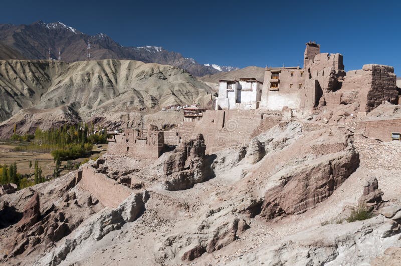 Ruins of Budhist Temple in Basgo, Ladakh, India Stock Image - Image of ...