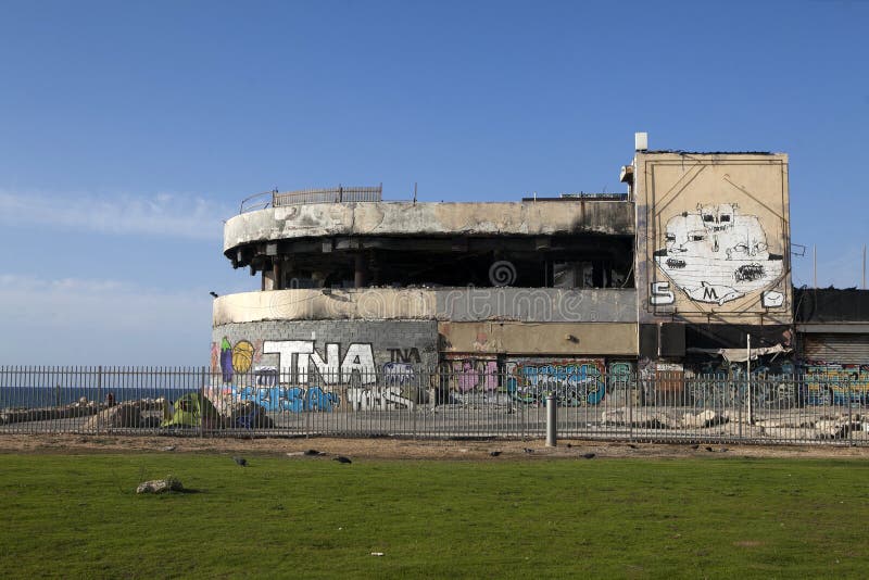 Ruins of building stock photo. Image of middle, graffitti - 27803256