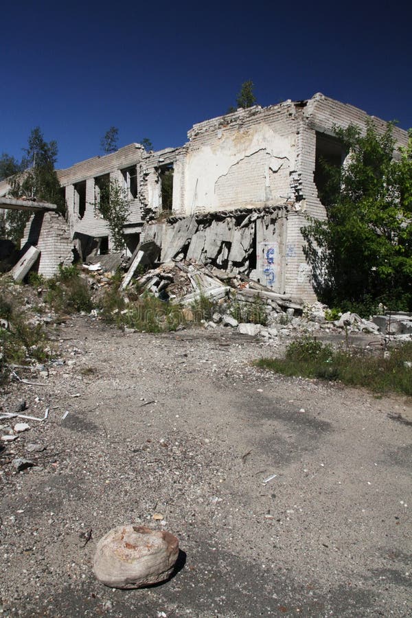 The ruins of a building 1 stock photo. Image of demolish - 80718546