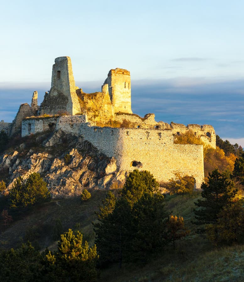 Ruins of Cachtice Castle, Slovakia Stock Image - Image of europe ...