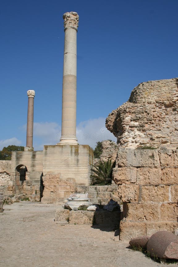 Ruins of Carthage stock photo. Image of columns, ruins - 25850724