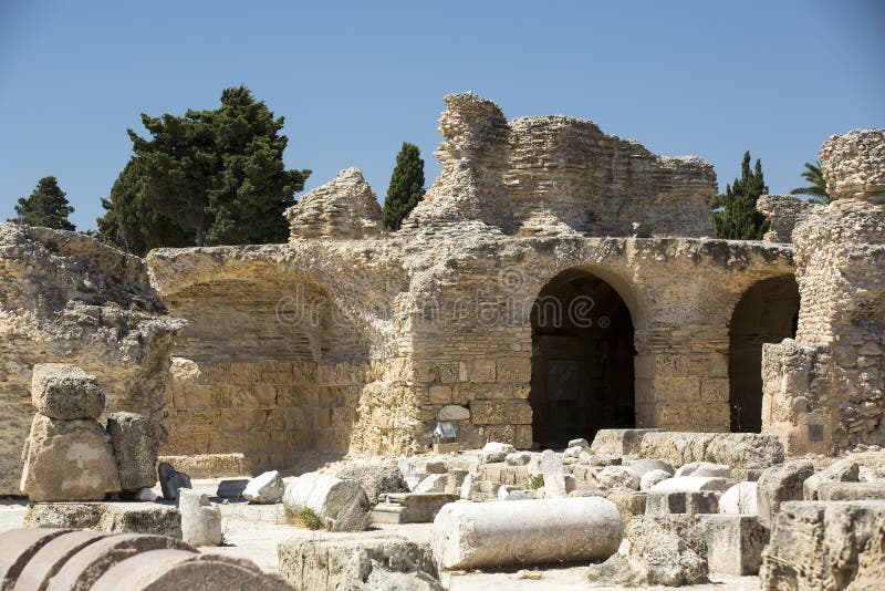 Ruins of Carthage stock image. Image of carthage, construction - 42935867