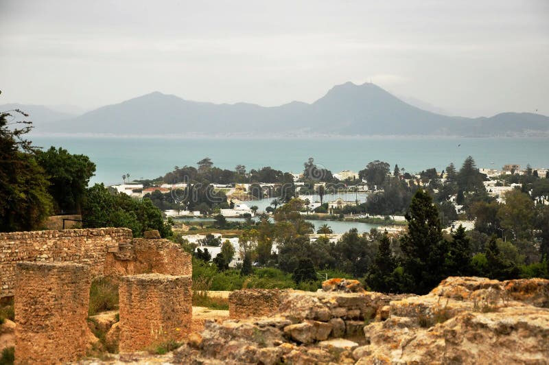 The ruins of Carthage stock image. Image of view, antiquity - 48744565