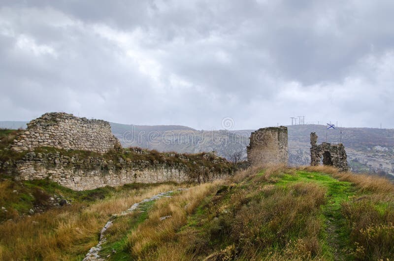 Ruins of castle stock photo. Image of destroyed, abandoned - 103831750