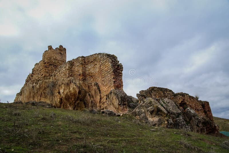 Ruins of the Castle at El Berueco, Andalusia, Spain Stock Photo - Image ...