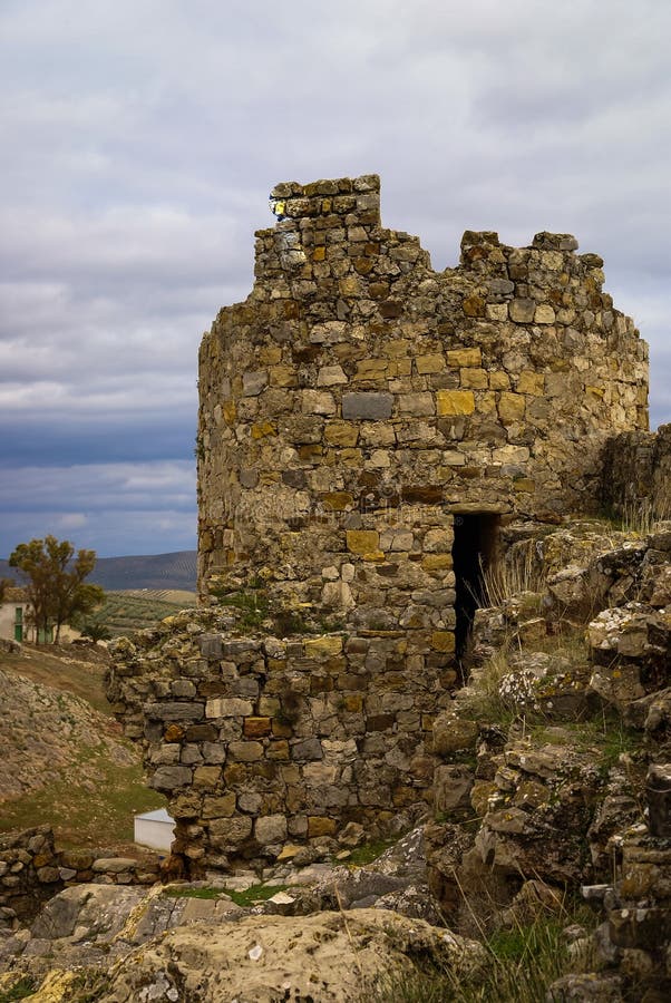 Ruins of the Castle at El Berueco, Andalusia, Spain Stock Photo - Image ...