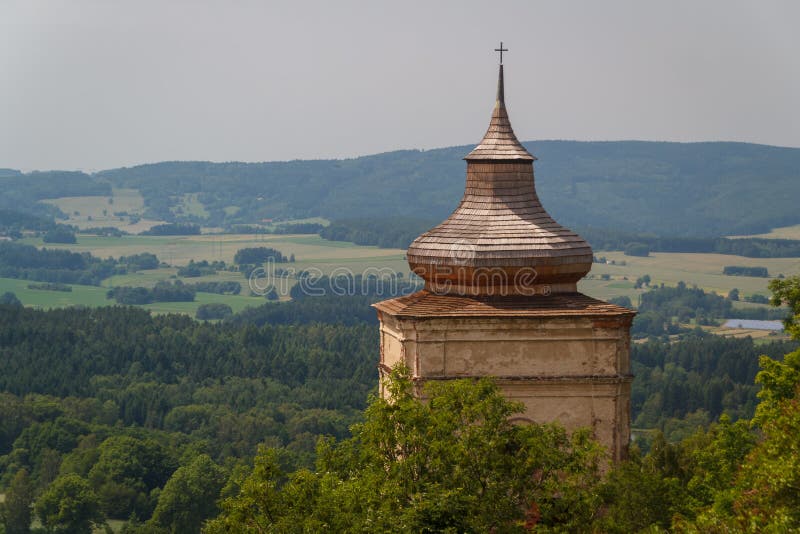 Ruins of the Castle of Lipnice Nad Sazavou Stock Photo - Image of ...
