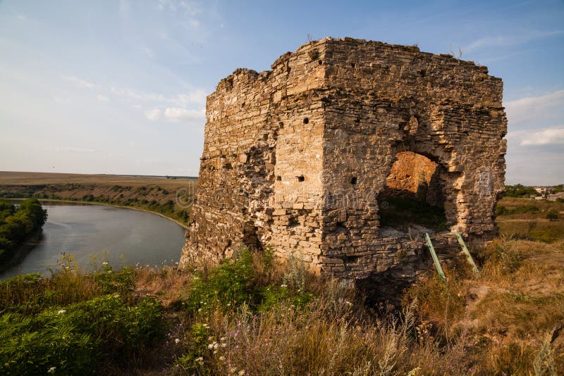 The Ruins of Castle in Zhvanec, Khmelnytskyi Oblast, Western Ukraine ...