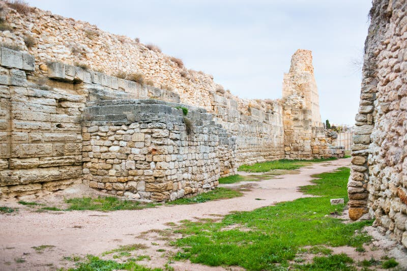 The ruins of Chersonesos stock photo. Image of greek - 31783958