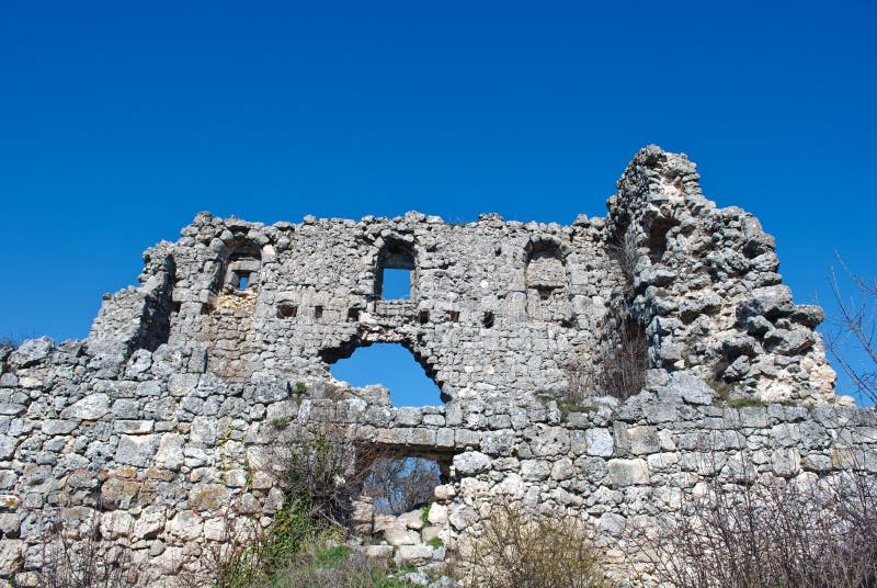 Ruins of citadel stock image. Image of exterior, castle - 13753171