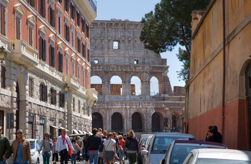 Ruins of Coliseum, Panoramic View Inside of Great Ancient Stadium ...