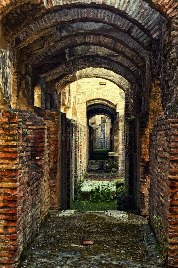 Ruins of Colosseum, Rome, Italy Stock Photo - Image of gothic, alley ...