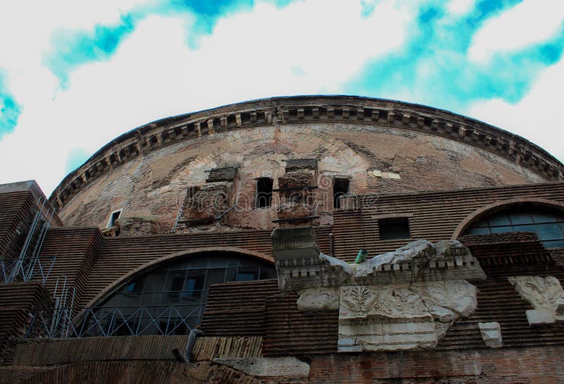 Image of the Pantheon in Rome, Italy Editorial Stock Photo - Image of ...