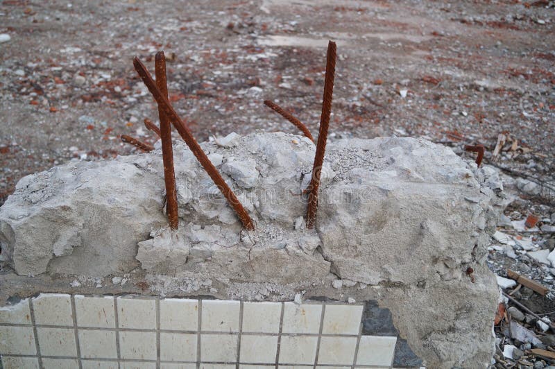The Ruins of the Construction Site Stock Photo - Image of rusty ...