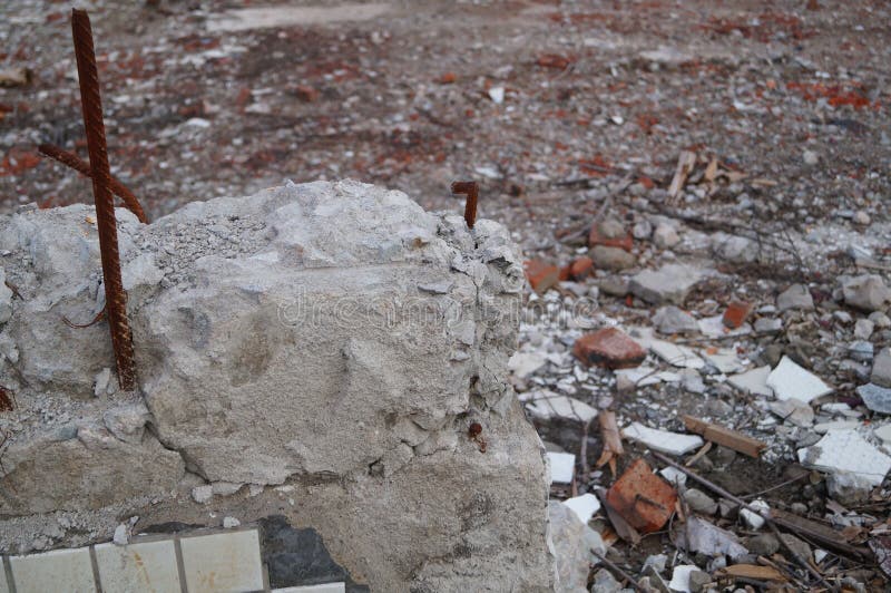 The Ruins of the Construction Site Stock Image - Image of renewal ...