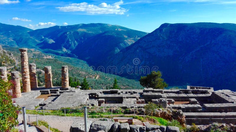 Ruins of Delphi stock photo. Image of beautiful, greek - 99207034