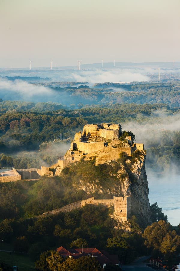 Ruins of Devin Castle, Slovakia Stock Image - Image of historical ...