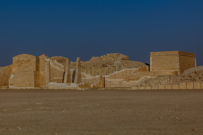 Ruins of the Djoser (Zoser) Funerary Complex in Saqqara, Egy Stock ...