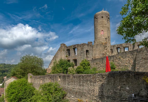 The Ruins of Eppstein Castle, Hessen, Germany Stock Photo - Image of ...