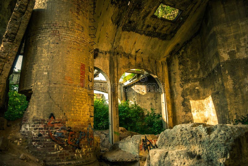 The ruins of the factory stock photo. Image of demolished - 56699674