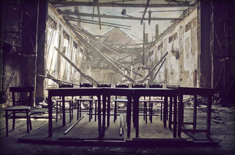 Ruins after fire stock photo. Image of property, disaster - 26086892