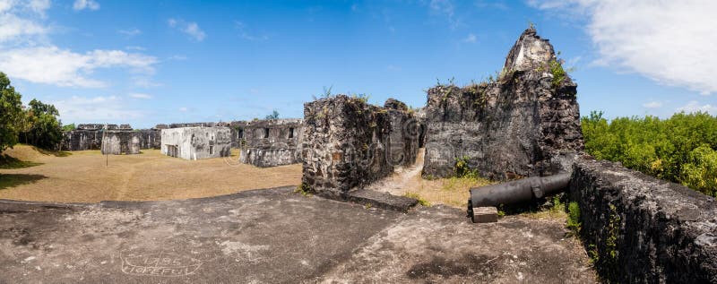 Ruins of fortification stock image. Image of middle, foulpointe - 24791719