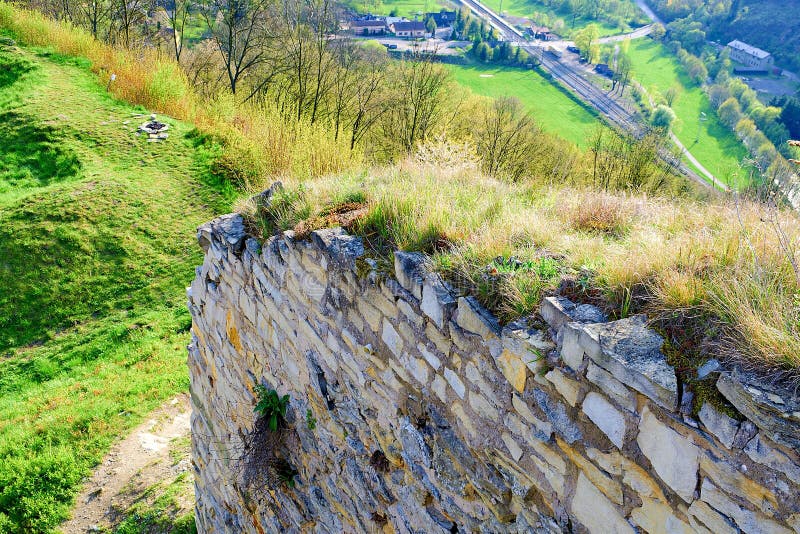 Ruins of Fortification Bulwark. Medieval Rampart Stock Photo - Image of ...