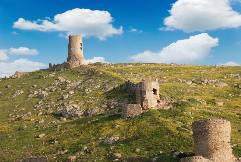 Ruins fortress stock photo. Image of place, national, hill - 7508998