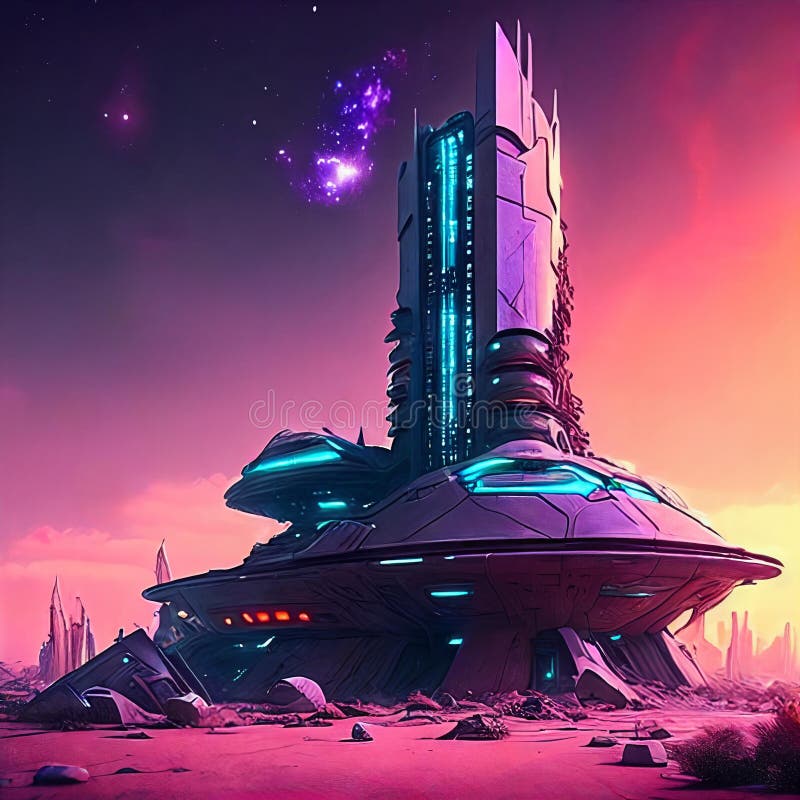 Ruins of a Futuristic Society. Futuristic Buildings in Ruins Stock ... Ruins of a Futuristic Society. Futuristic Buildings in Ruins Stock ...