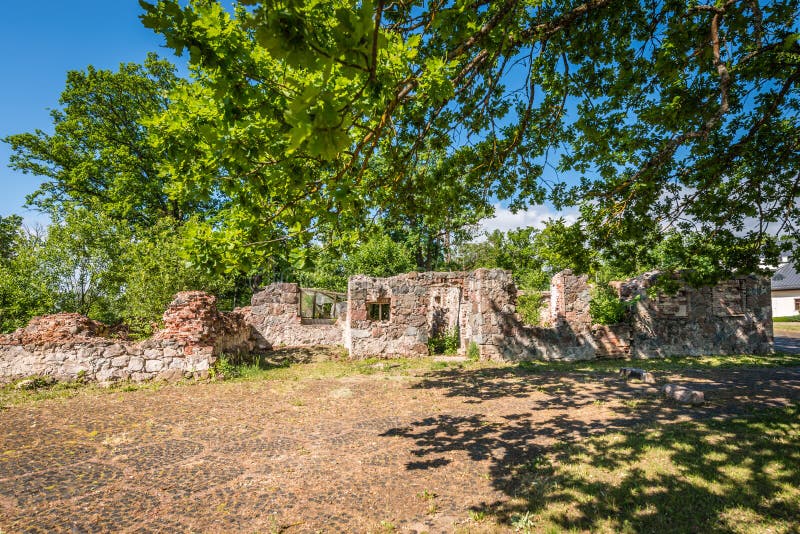 Vecgulbene Manor in Winter in Gulbene, Latvia Editorial Stock Photo ...