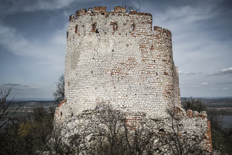 Ruins on Hill, Czech Republic Stock Photo - Image of medieval, landmark ...