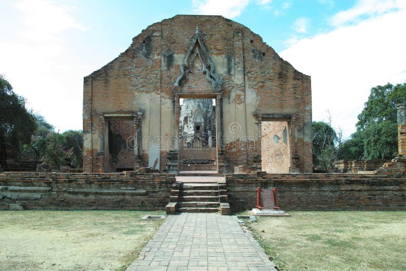 Ruins of Historical Building Stock Photo - Image of temple, ayuttaya ...