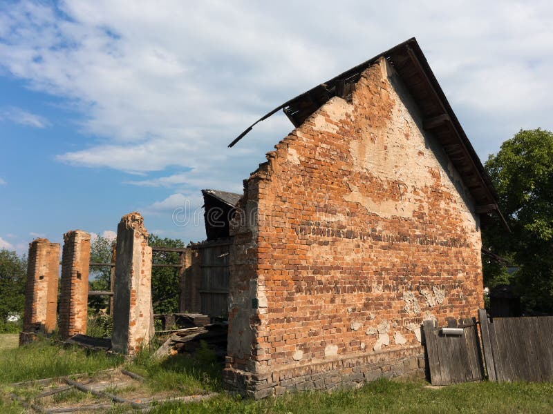 Ruins of house stock photo. Image of desolation, crash - 117739760