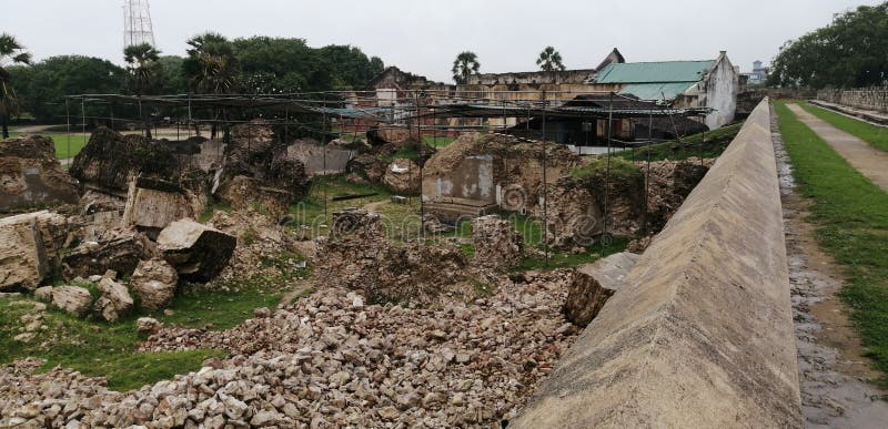 The Ruins of Jaffna Fort, Jaffna, Sri Lanka Stock Image - Image of ...