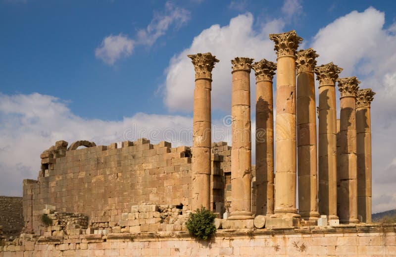 Ruins of Jerash stock image. Image of rome, travel, jordan - 26333861