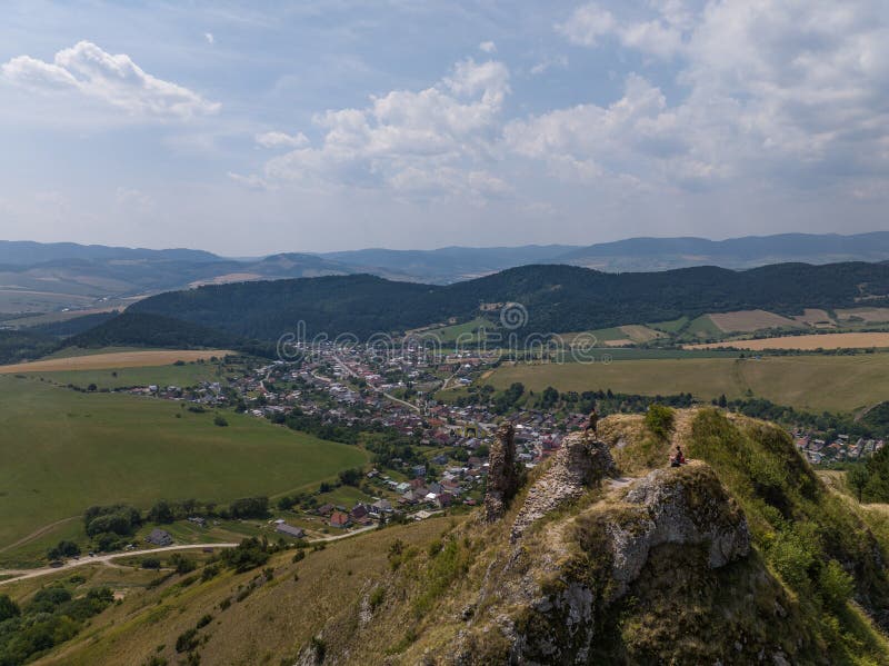 Ruins of Kamenica Castle in Slovakia Stock Image - Image of travel ...