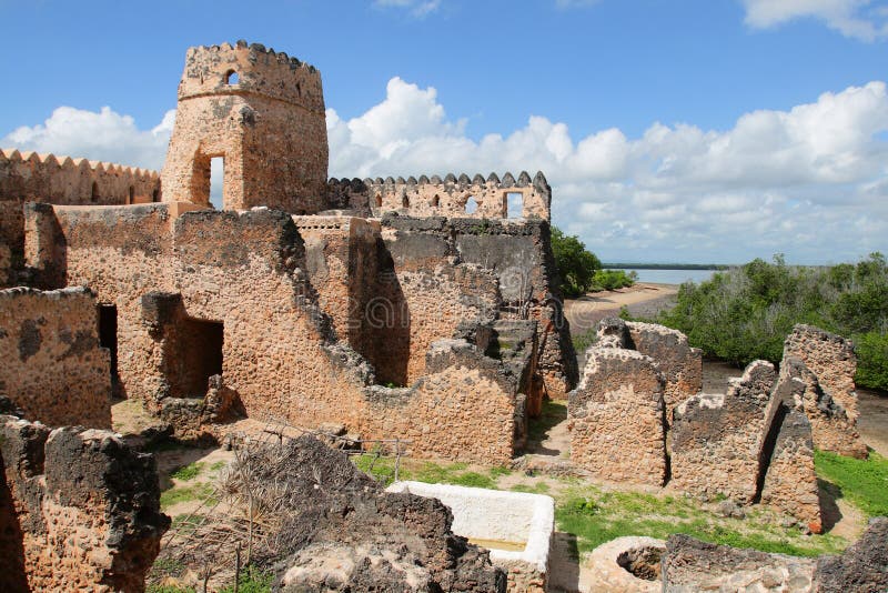 Ruins of Kilwa Kisiwani in Tanzania Stock Image - Image of persian ...