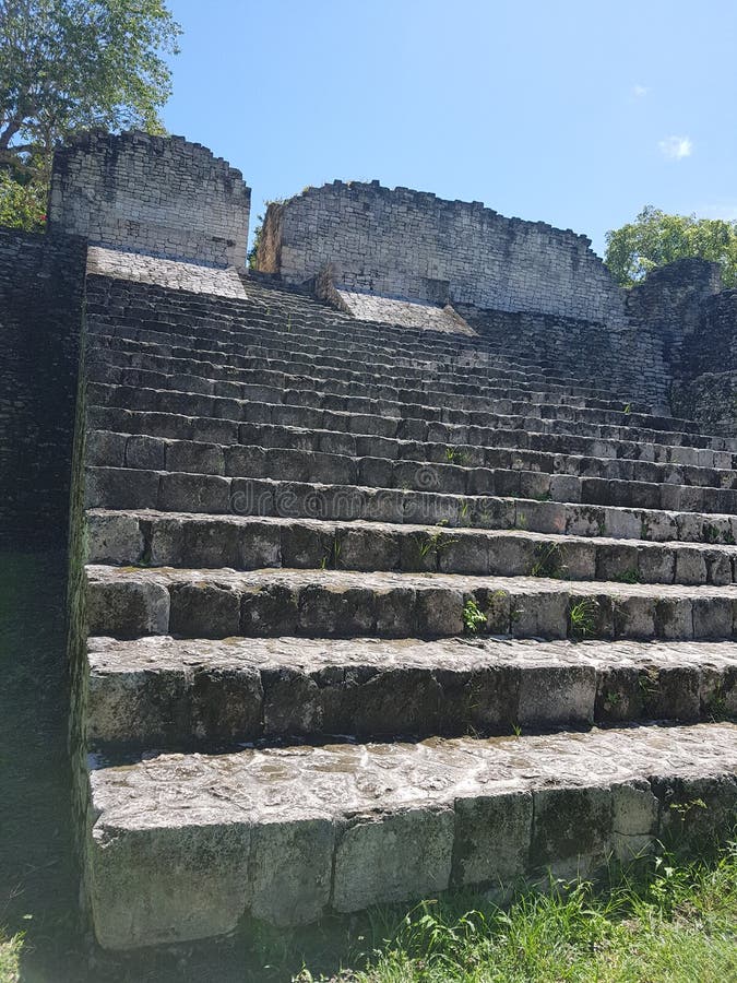 Ruins of kohunlich stock photo. Image of latino, historical - 103313080