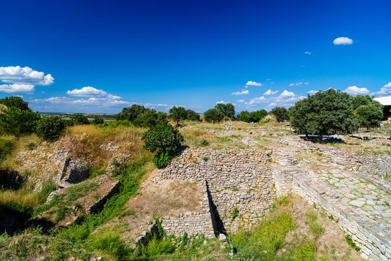 Ruins of the Legendary Ancient City of Troy Stock Photo - Image of ...