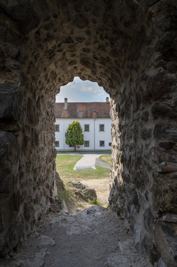 Ruins of the Levice Castle. Levicky Hrad, Slovakia Stock Image - Image ...