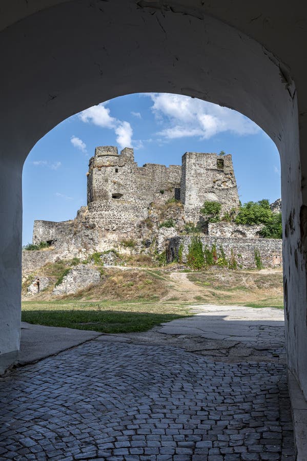Ruins of the Levice Castle. Levicky Hrad, Slovakia Stock Photo - Image ...