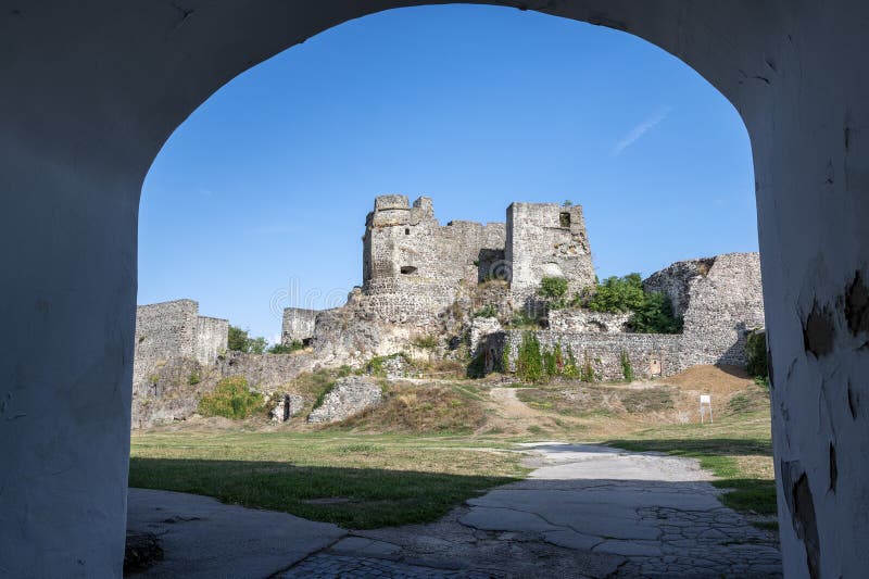 Ruins of the Levice Castle. Levicky Hrad, Slovakia Stock Photo - Image ...