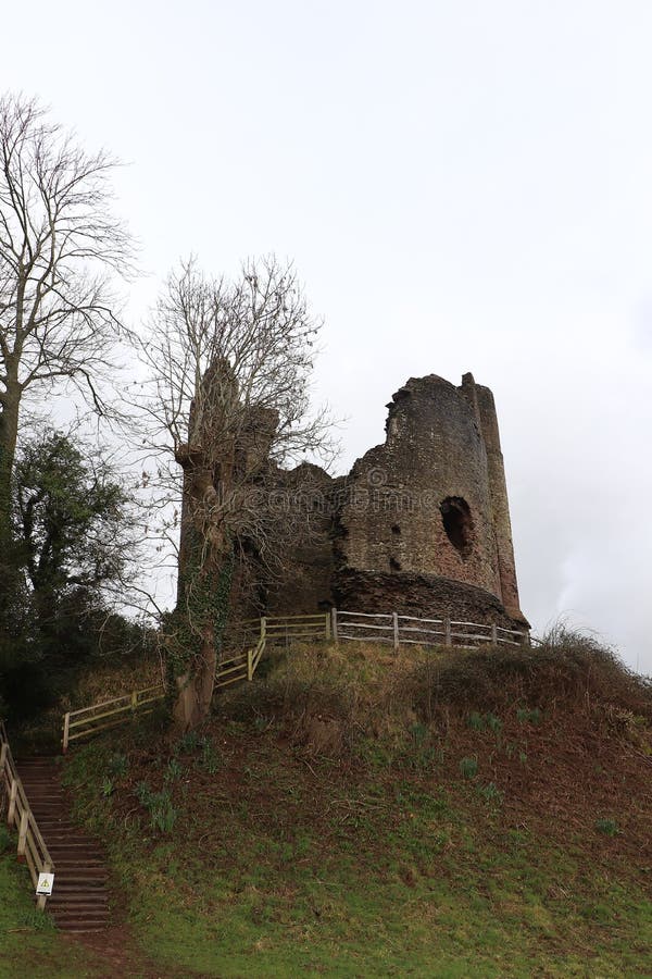 Ruins of Longtown Castle in Herefordshire Stock Image - Image of brick ...