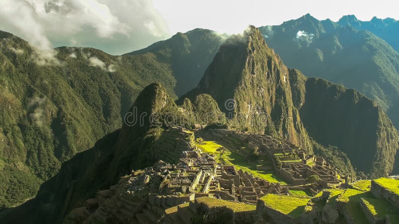 The Ruins at Machu Picchu on a Misty Morning Stock Photo - Image of ...